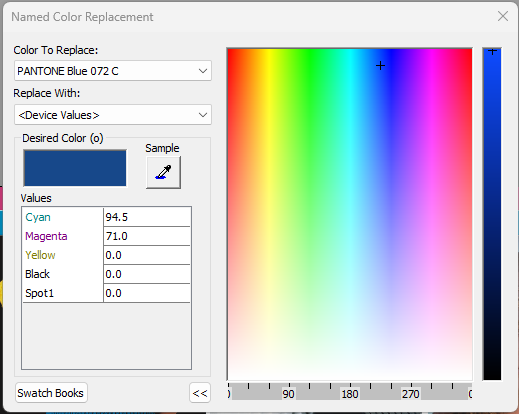 Named Color Replacement